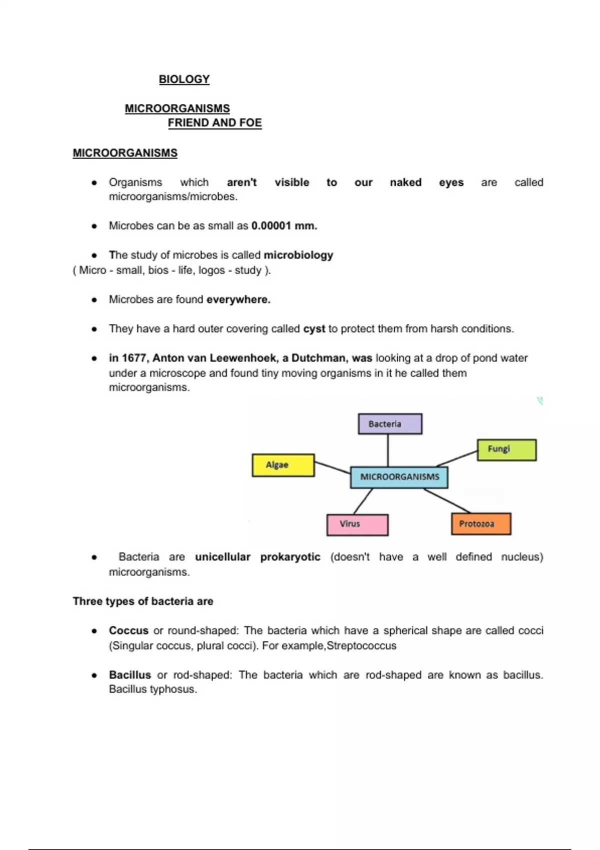 Microorganisms friend and foe - Science - Stuvia US