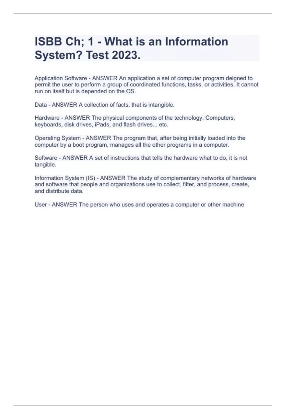 ISBB LATEST VERSION,TOP BEST DOCUMENT FOR EXAM PREPARATION 2023 ...