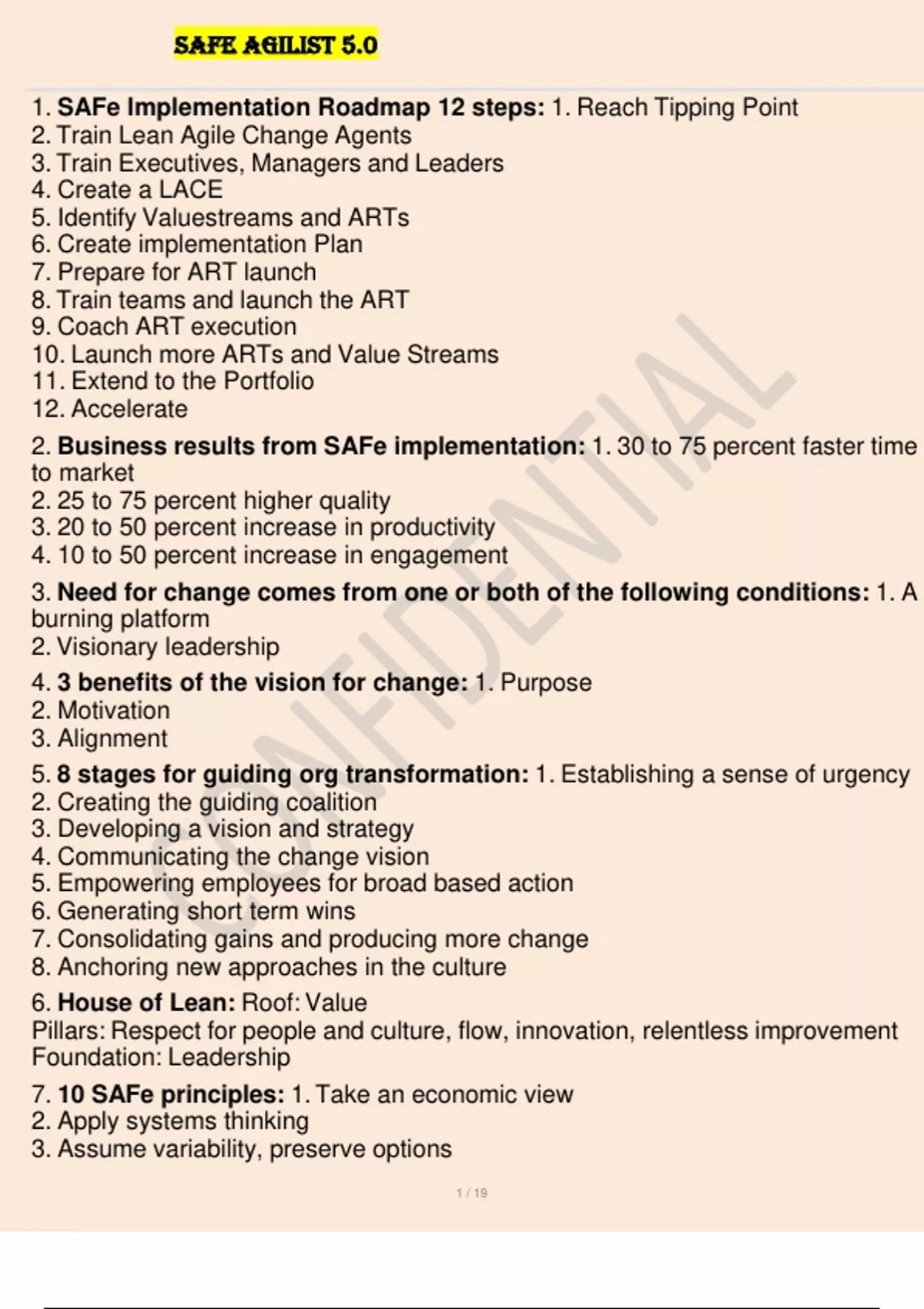 Safe Agilist 5 0 Questions And Answers 2022 2023 Course Safe Agilist 5 0 Institution Safe