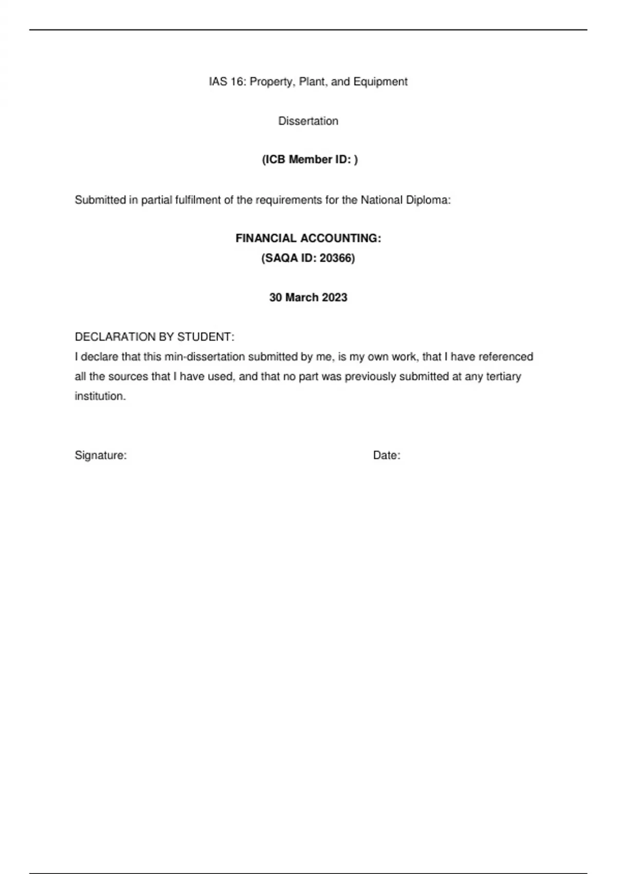 International critique, both positive and negative concerning the IAS ...