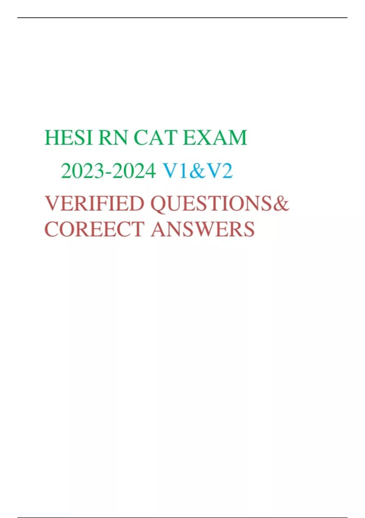 ALL HESI RN EXAMS,NOTES,STUDY GUIDES,V1-V18 AND TEST BANKS LATESTS 2025 ...