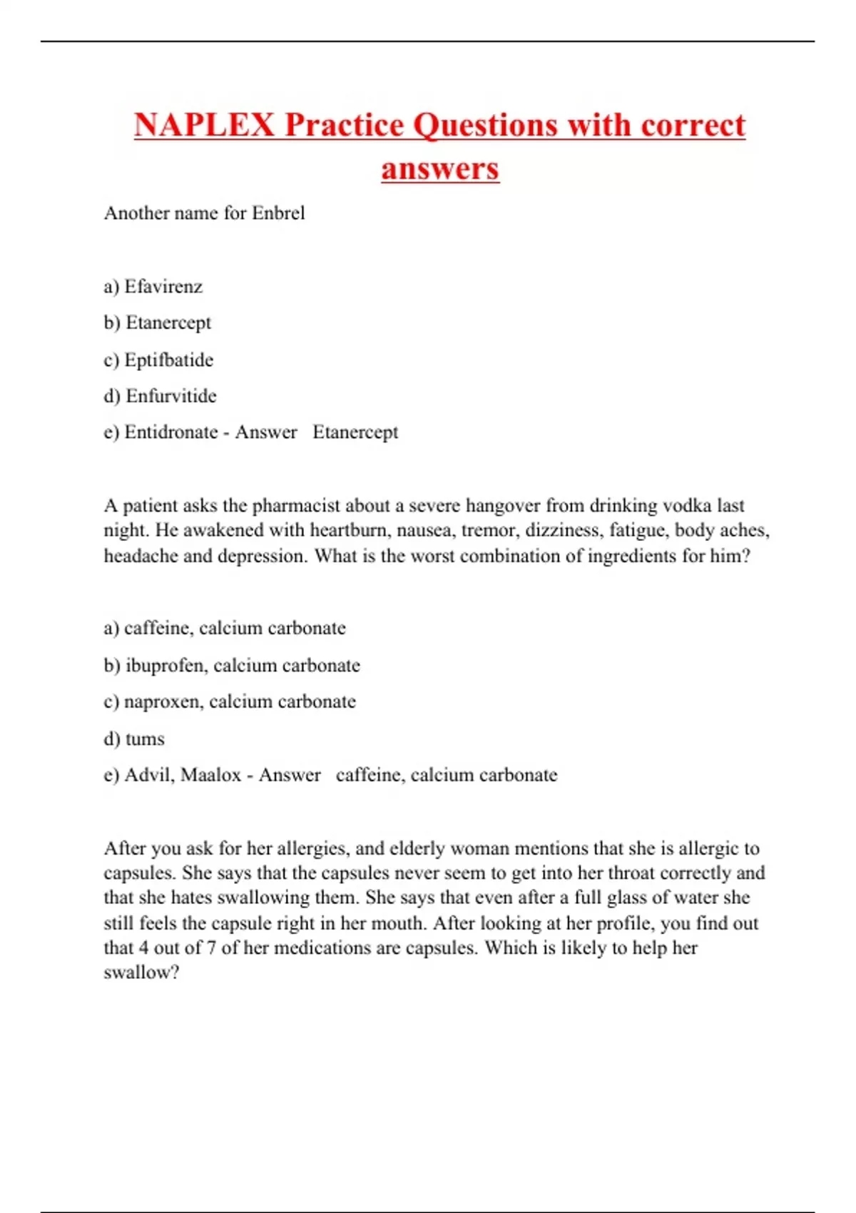 NAPLEX (North American Pharmacist Licensure Examination®) Tests Bundle ...