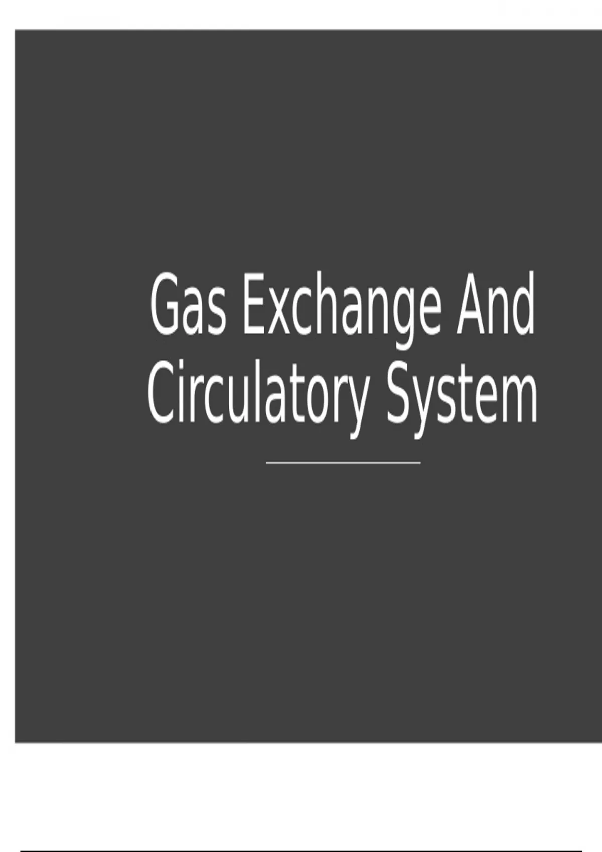 Summary GCSE gas exchange and circulatory system notes - Science ...