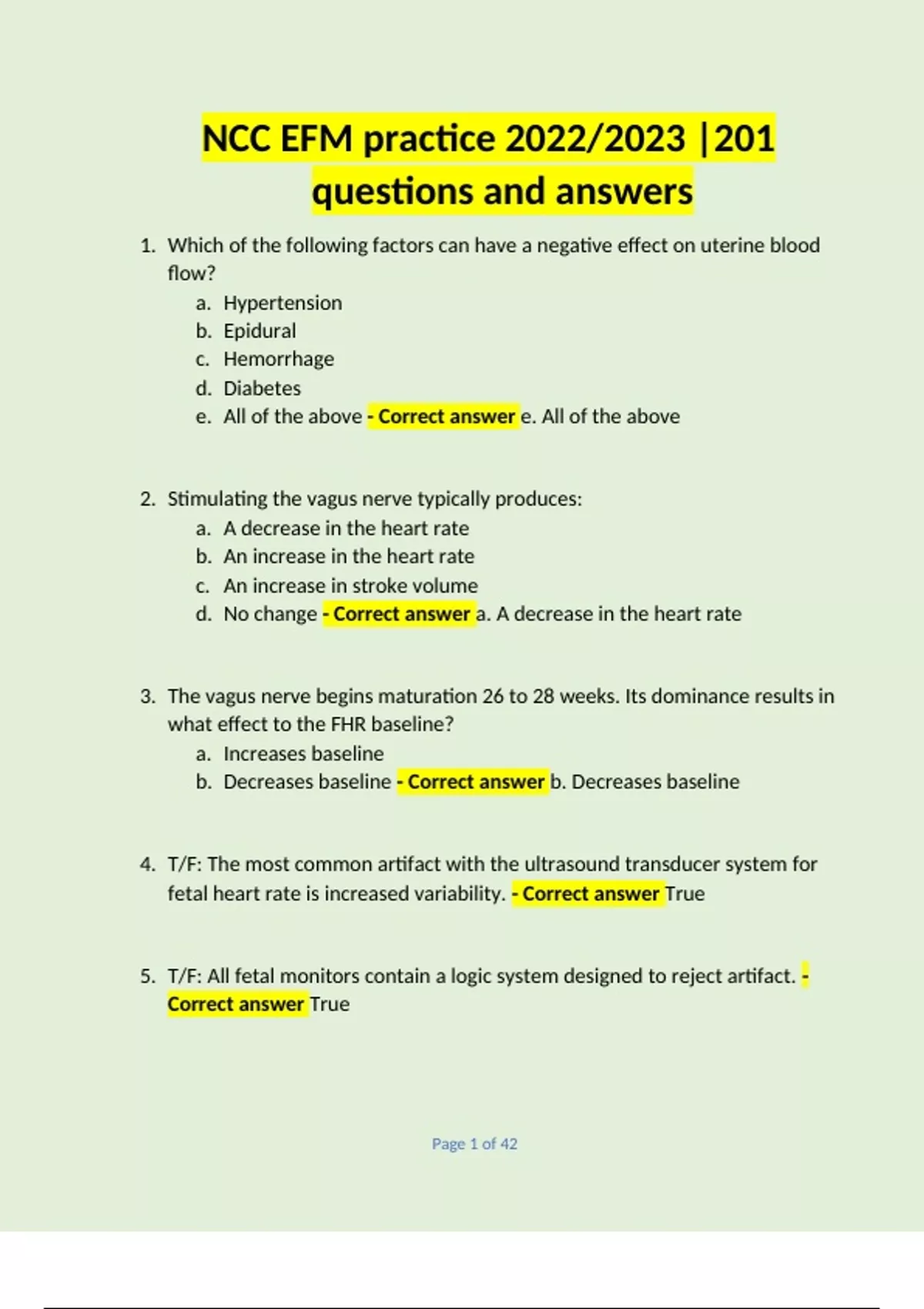 NCC EFM practice 2022/2023 |201 questions and answers - Ncc efm - Stuvia US