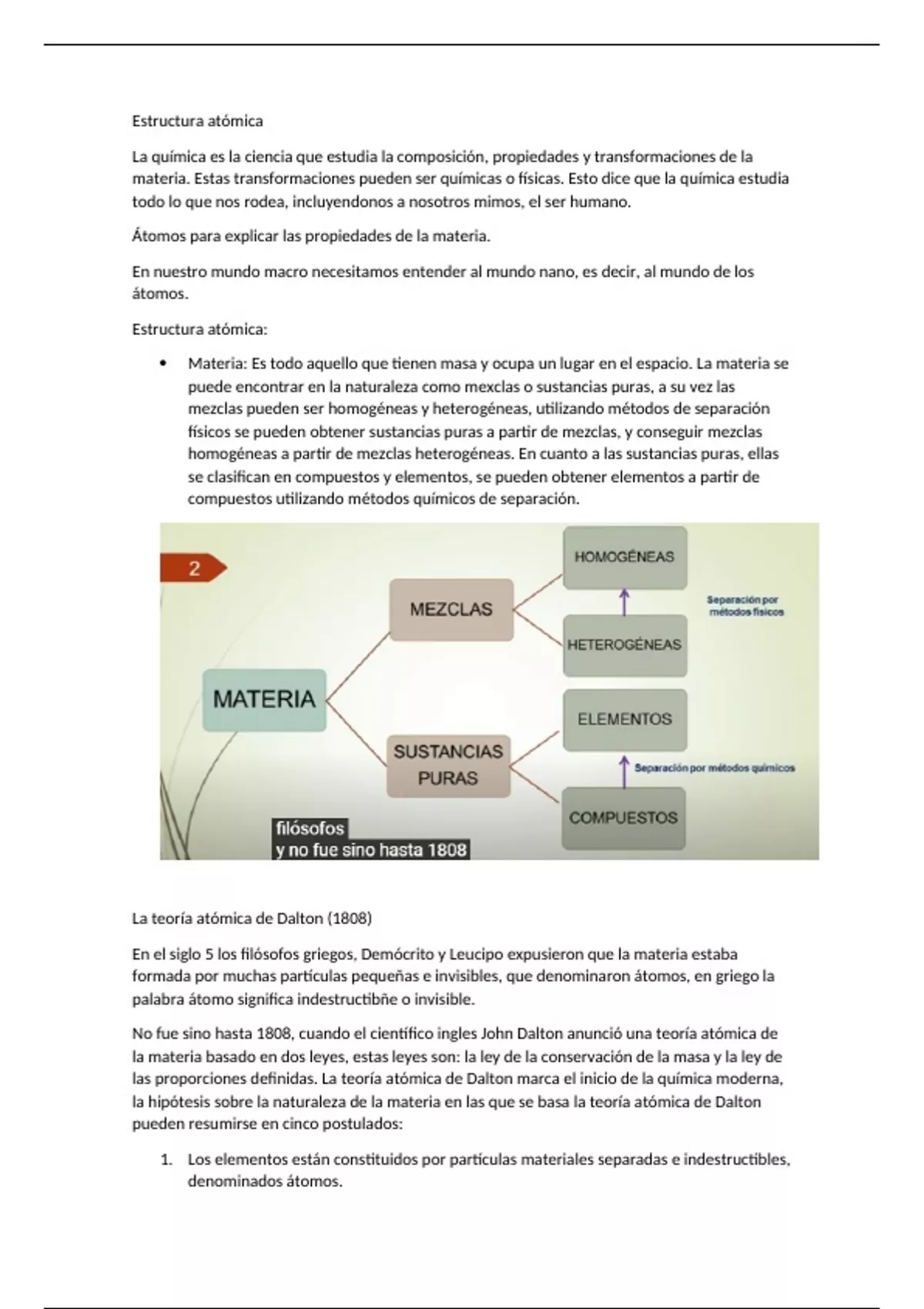 Class notes Química: Estructura atómica - Química - Stuvia US