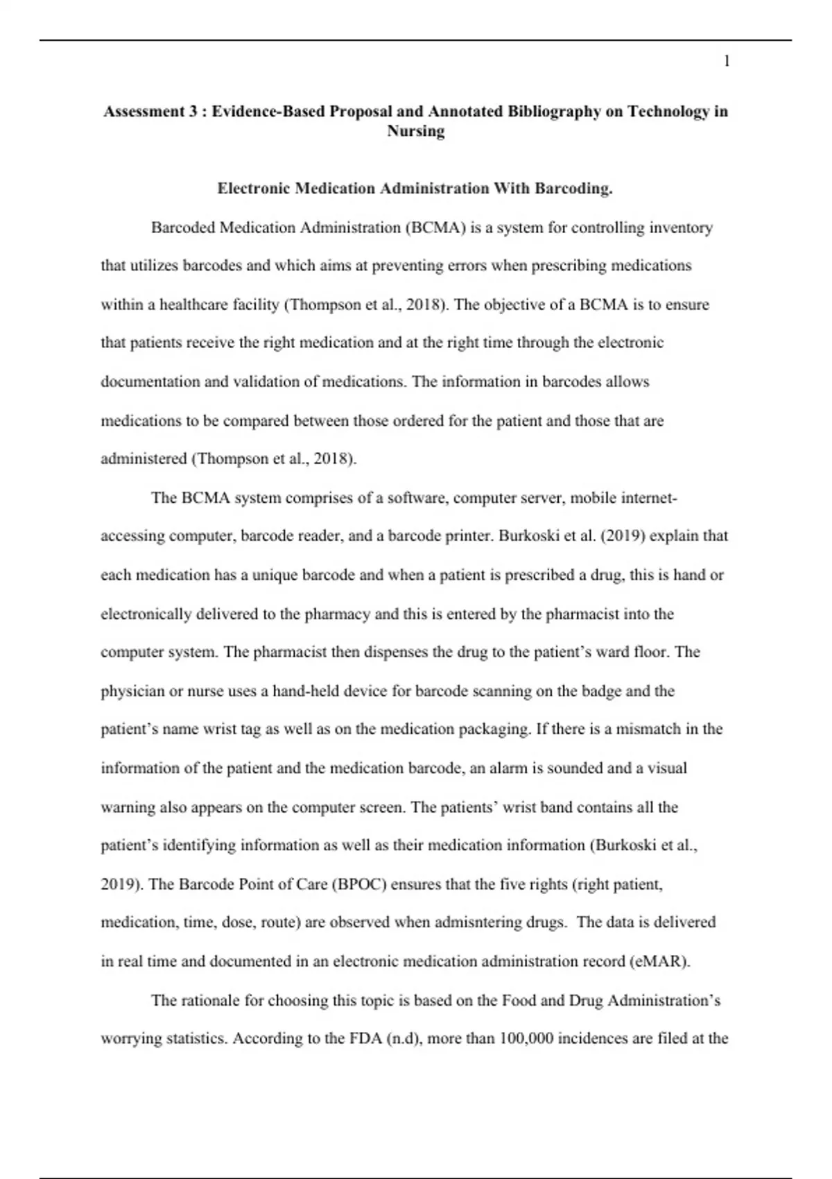 NURSFPX 4040 Assessment 3 : Evidence-Based Proposal and Annotated ...