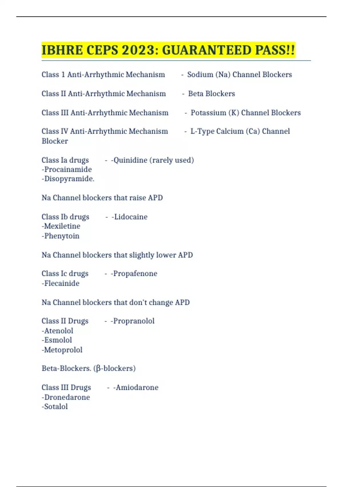 IBHRE CEPS 2023: GUARANTEED PASS!! - IBHRE CEPS - Stuvia US