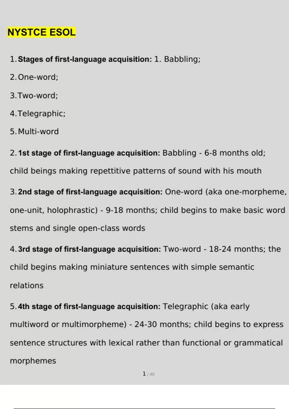 NYSTCE , BEA , ESOL ,CST FULL BUNDLE 2023 - Stuvia US