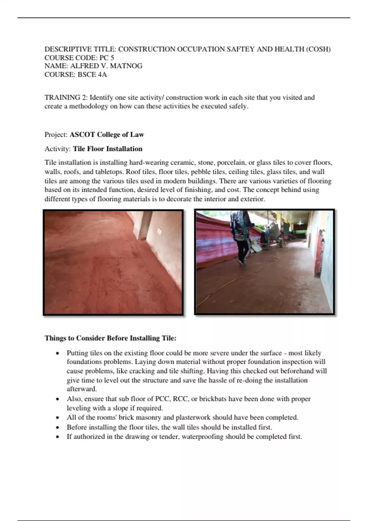 Hazard Analysis - BSCE - Stuvia US