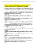 GFEBS L230E: Cost Management Process Overview Course Assessment 2022 ...