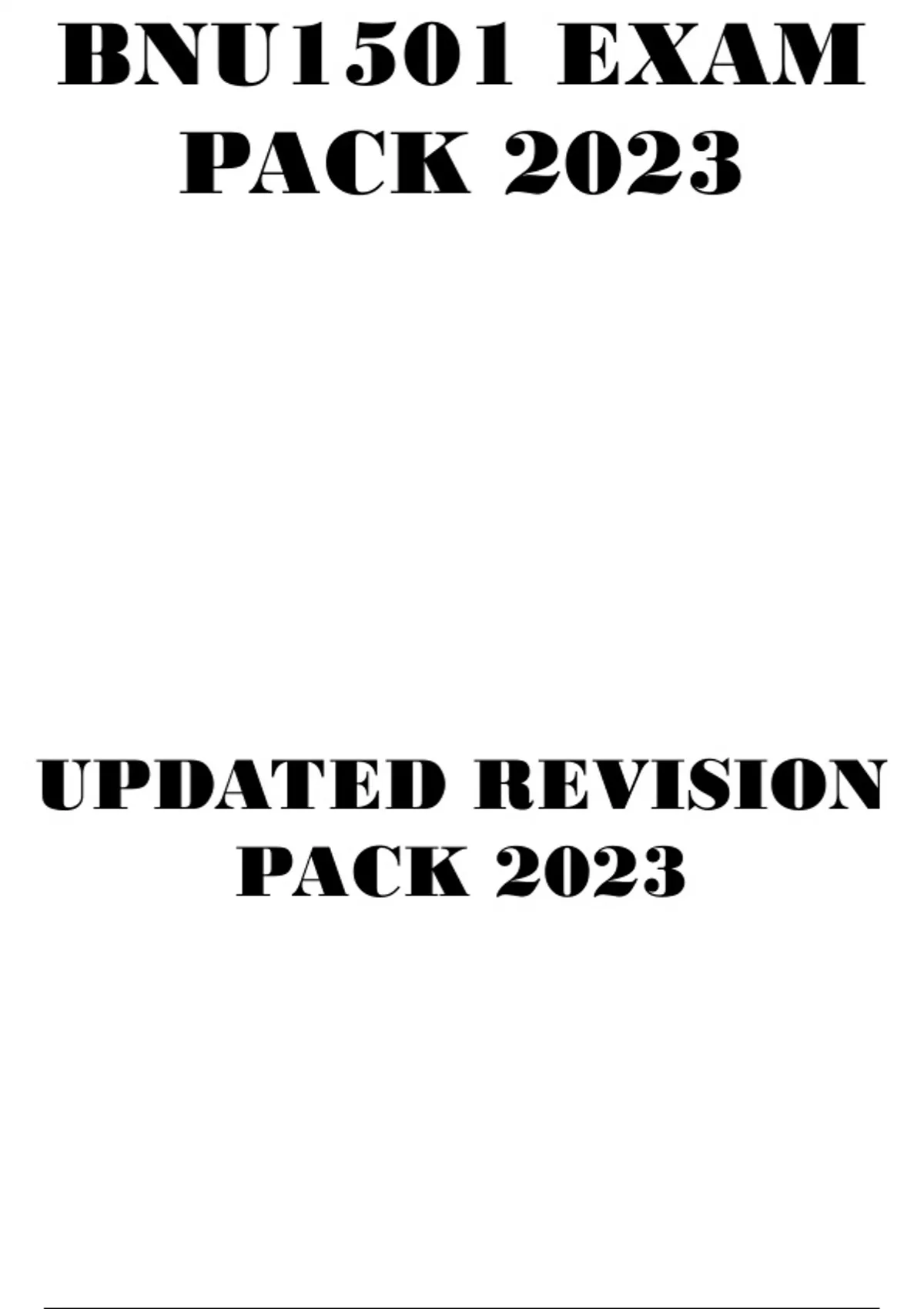 Bnu1501 Exam Pack 2023 Bnu1501 Basic Numeracy Bnu1501 Stuvia Sa