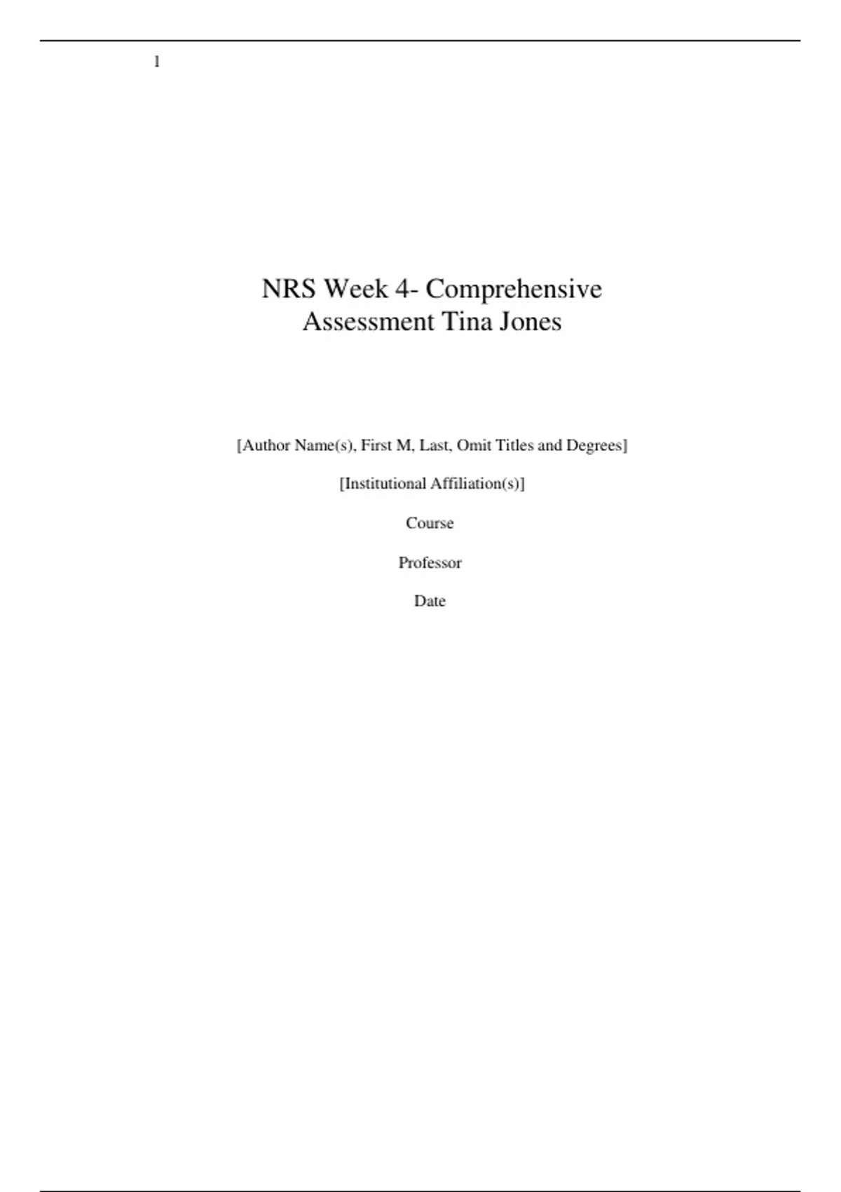 NRS 434 Shadow Health Comprehensive Assessment 2023 - Medical surgical ...