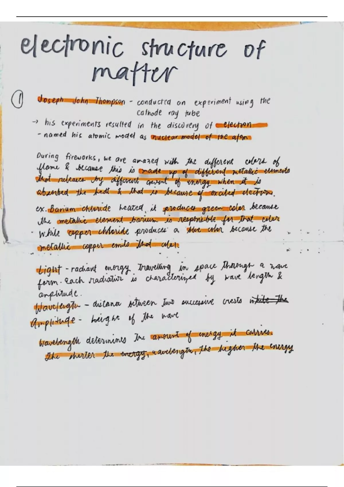 Summary electronic structure of matter - Science - Stuvia US