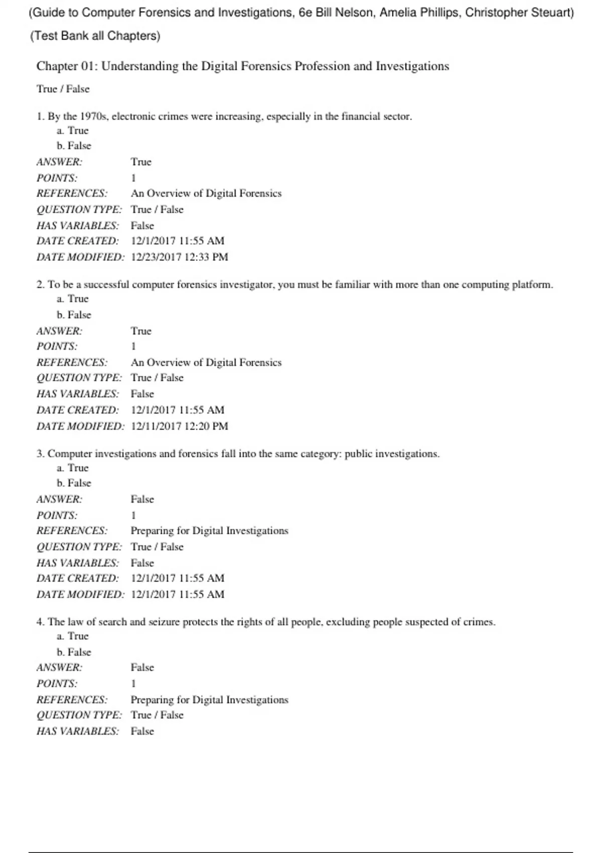 Guide to Computer Forensics and Investigations 6th Edition By Bill Nelson, Amelia Phillips ...