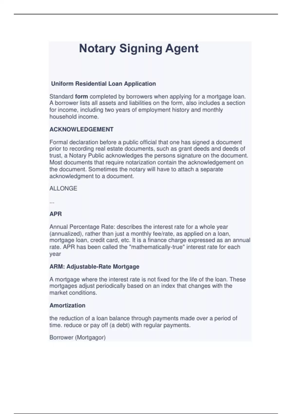 NOTARY SIGNING AGENT QUESTIONS AND ANSWERS 2023 - N.P. - Notary Public ...