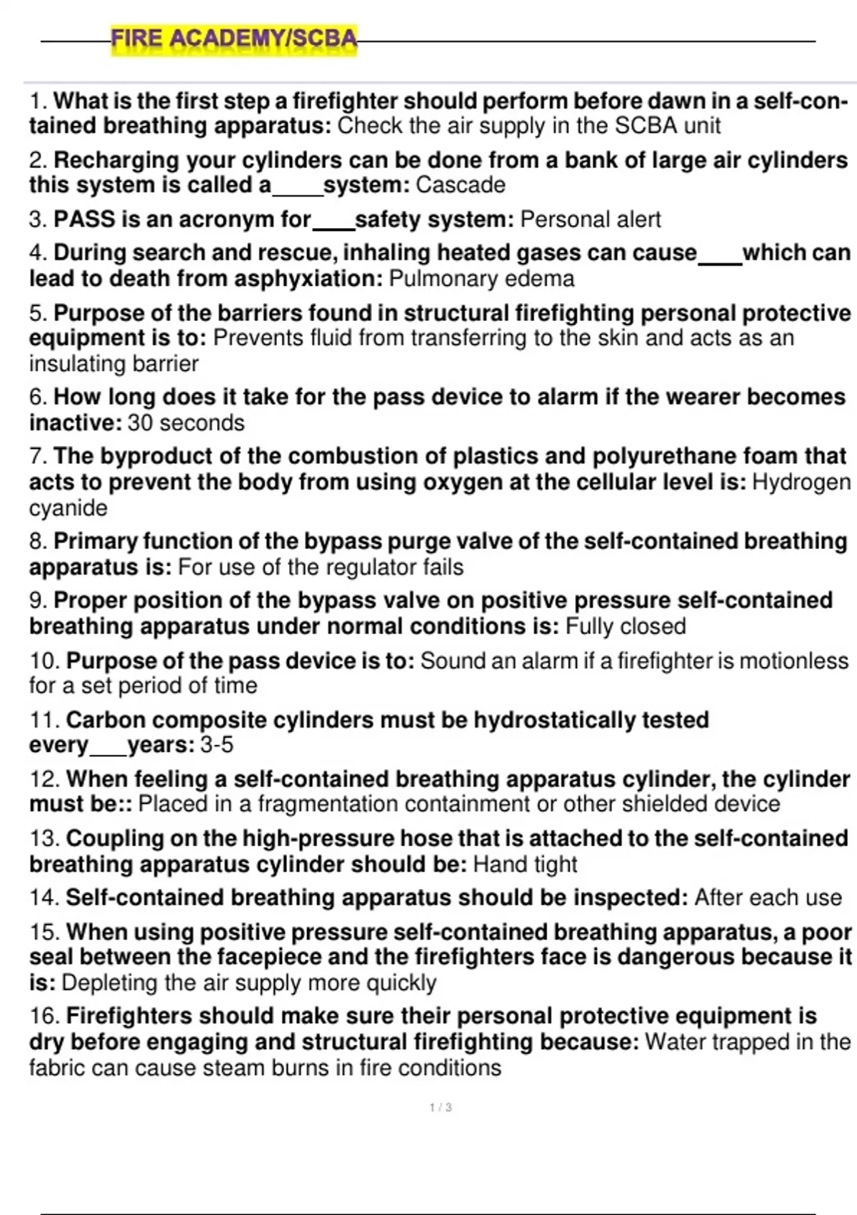 Interior attack Fire academy 1. The reaction of wood to fire conditions ...