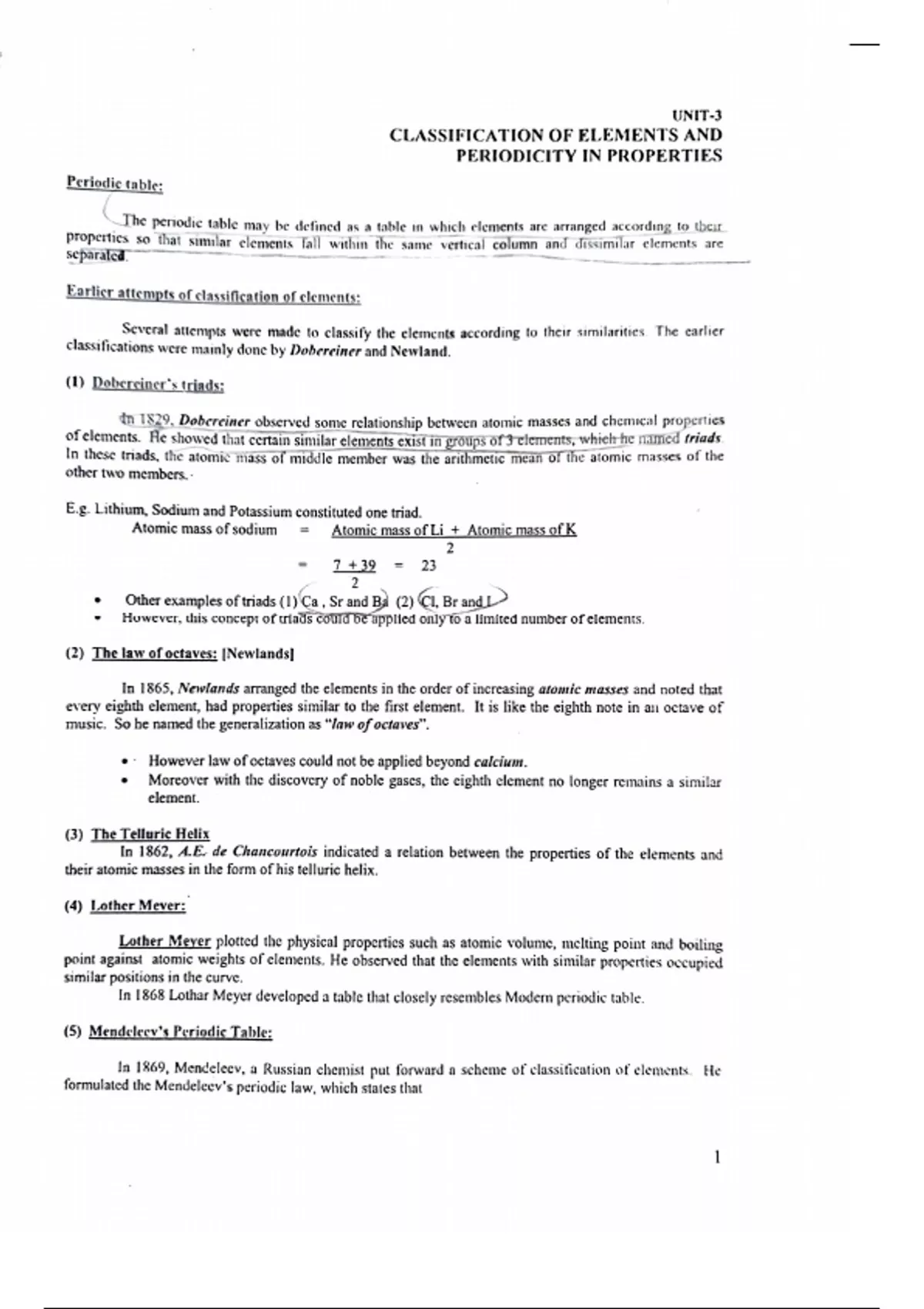 Chapter 3 - Classification of Elements and Periodicity in Properties ...