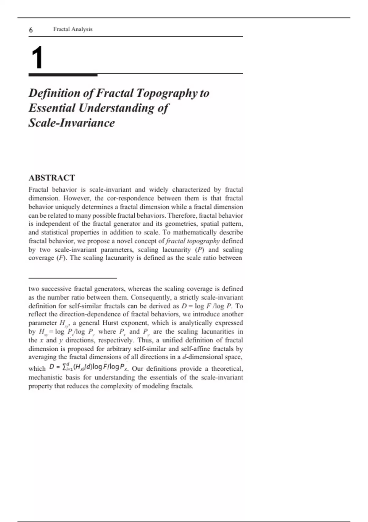 Summary Fractal Analysis 2023 to 2024 - FRACTAL ANALYSIS - Stuvia US