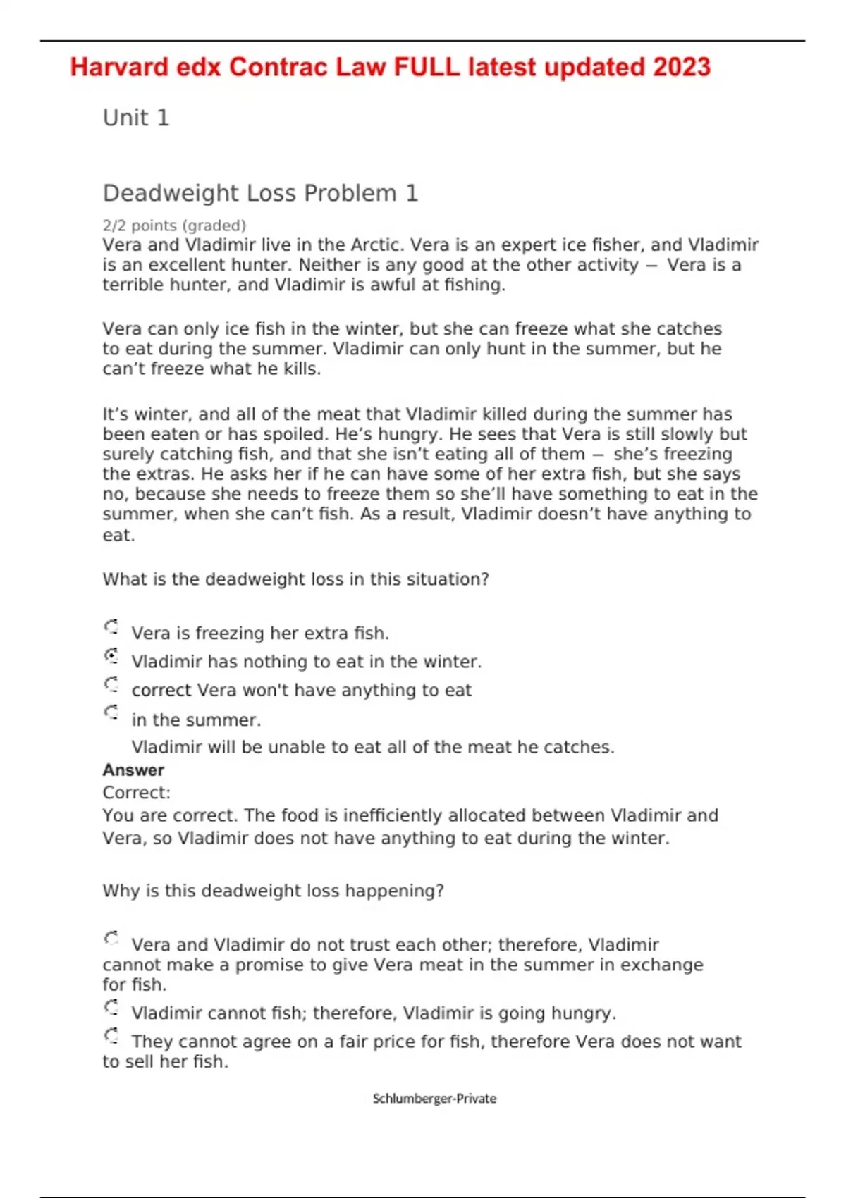 Harvard edx Contrac Law FULL latest updated 2023Harvard edx Contrac Law ...