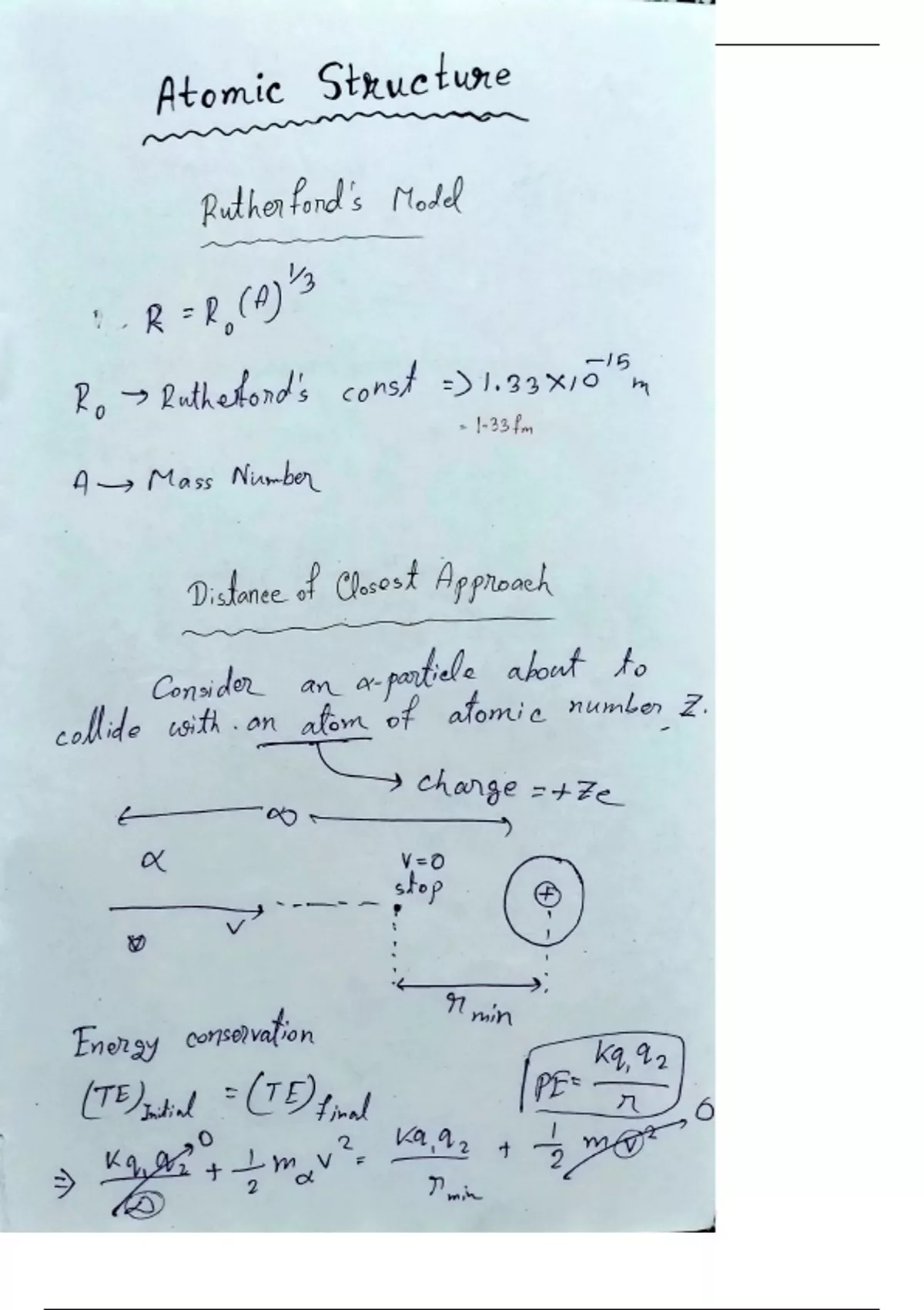STRUCTURE OF ATOM Complete Notes(JEE Main & Advanced / NEET) - JEE Main ...