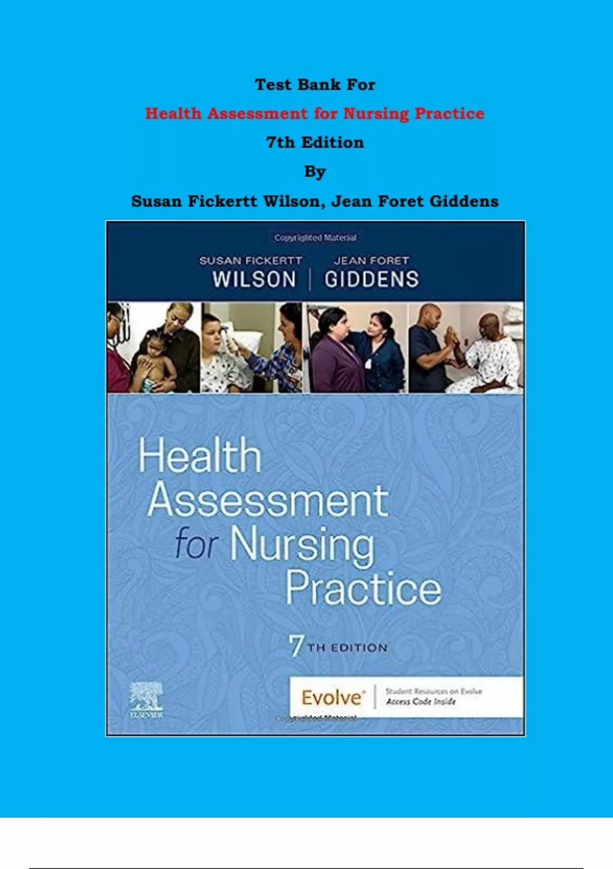 Test Bank - Health Assessment for Nursing Practice 7th Edition By Susan ...