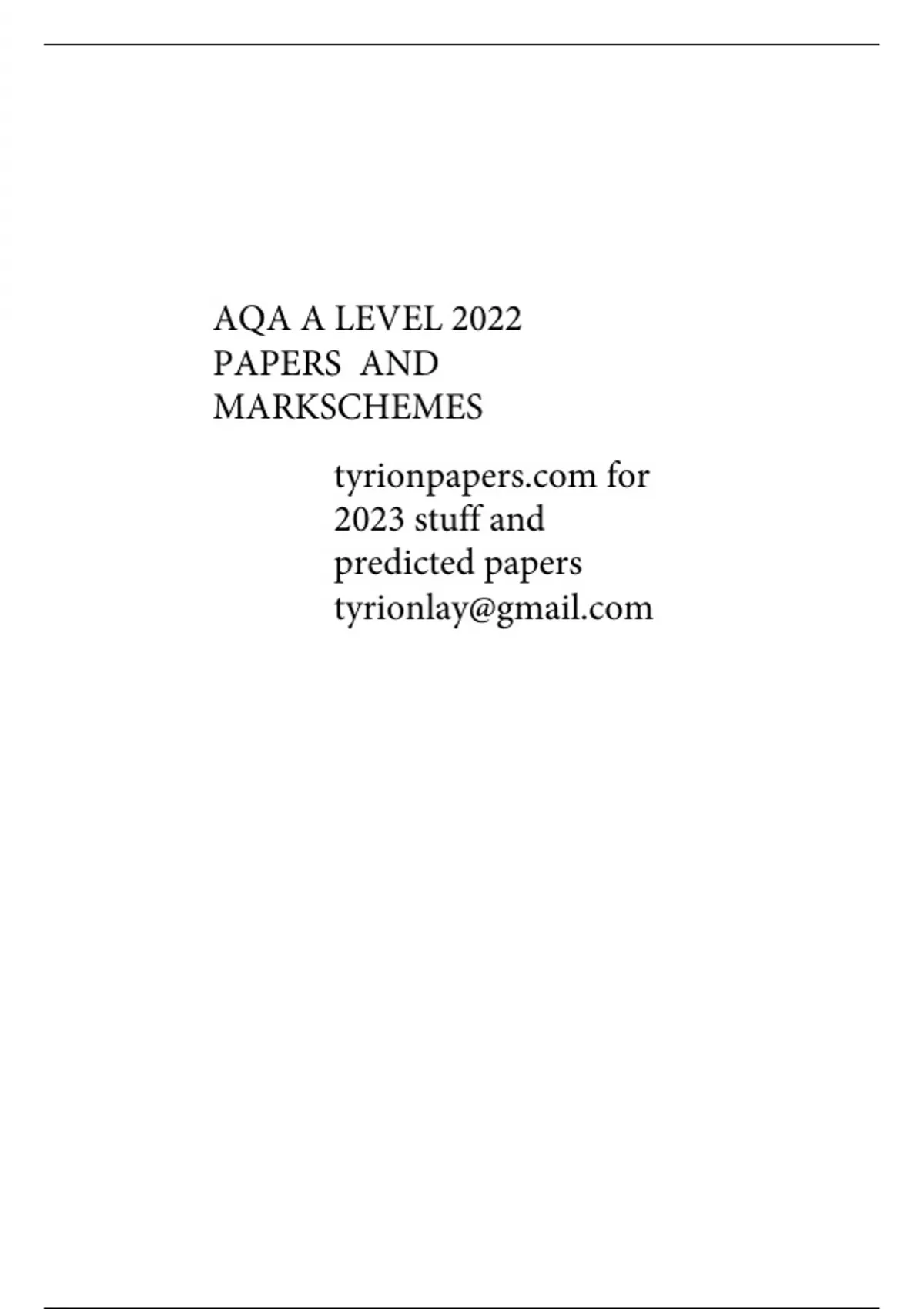 AQA ALEVEL JUNE 2022 FURTHER MATHS JUNE 2022 PAPER 1 MSC - 2022 - Stuvia UK