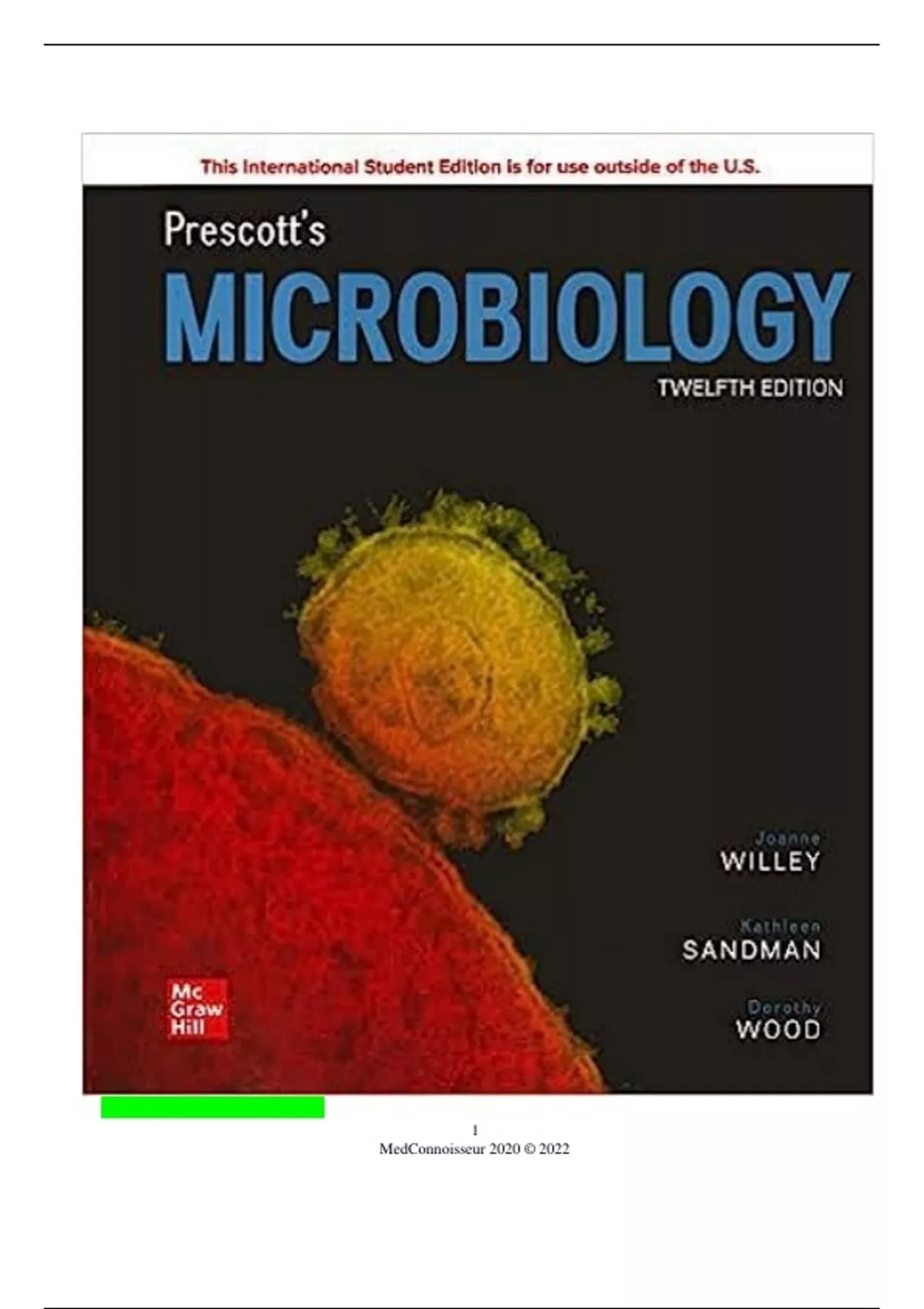Test Bank For Prescotts Microbiology 12th Edition By Willey Chapter 1 ...