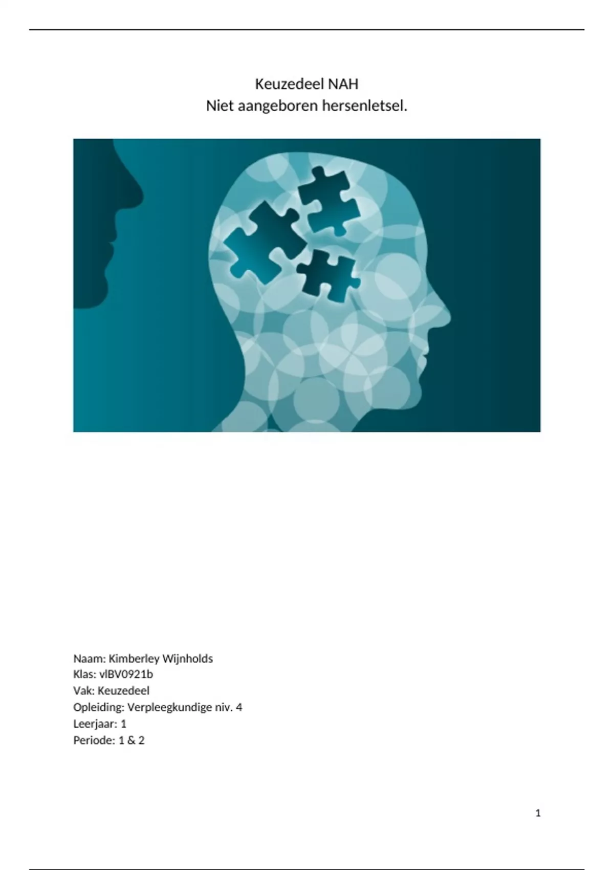 Keuzedeel NAH - Keuzedelen - Stuvia NL