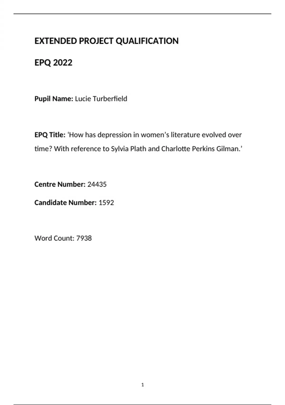 FULL A* EPQ DISSERTATION - EPQ - Stuvia UK