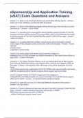 eSponsorship and Application Training (eSAT) Exam Questions and Answers ...