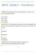 BICSI - Installer 1 – Exam Review | 120 Questions | 100% Correct ...
