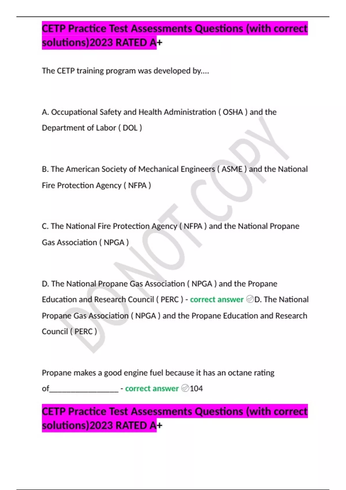 CETP Practice Test Assessments Questions (with correct solutions)2023 ...