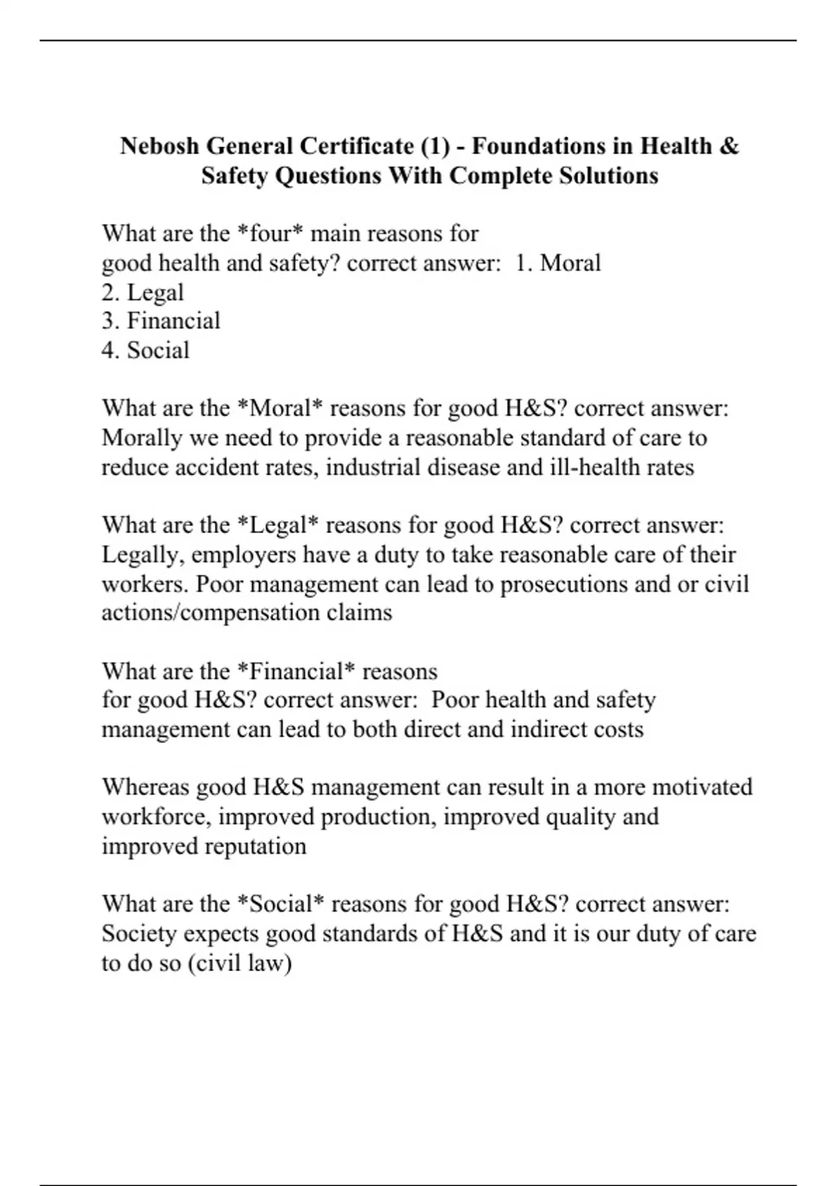 Nebosh General Certificate (1) - Foundations in Health & Safety ...