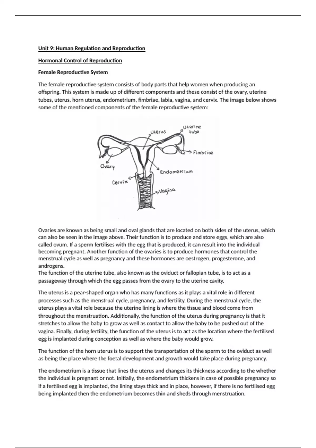 Unit 9 Assignment 3 – Distinction (Learning Aim C) - Unit 9 - Human ...
