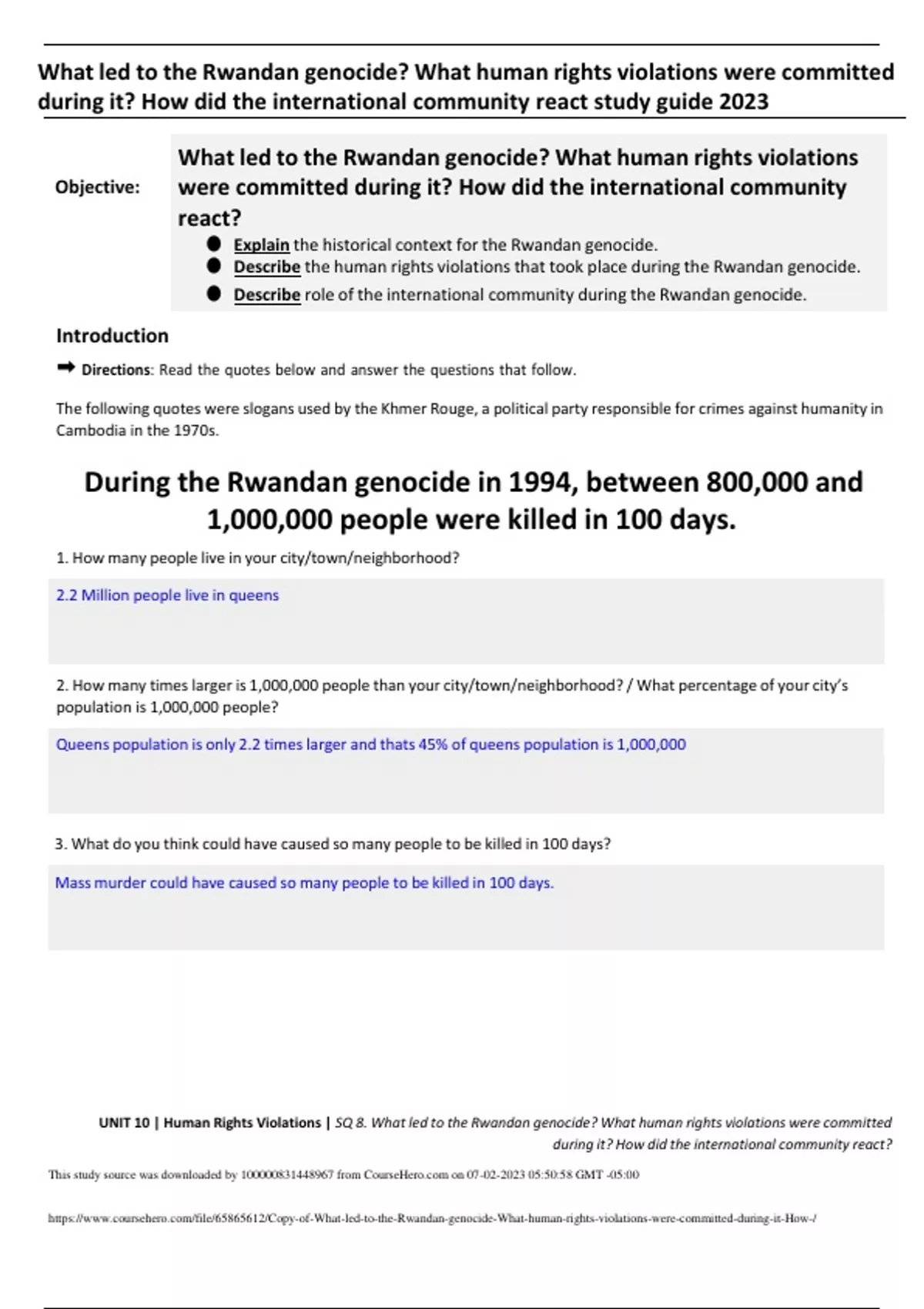 What led to the Rwandan genocide? What human rights violations were ...