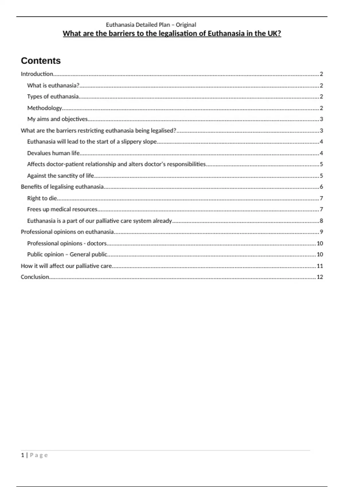 EPQ Detailed Plan - What are the barriers to the legalisation of ...