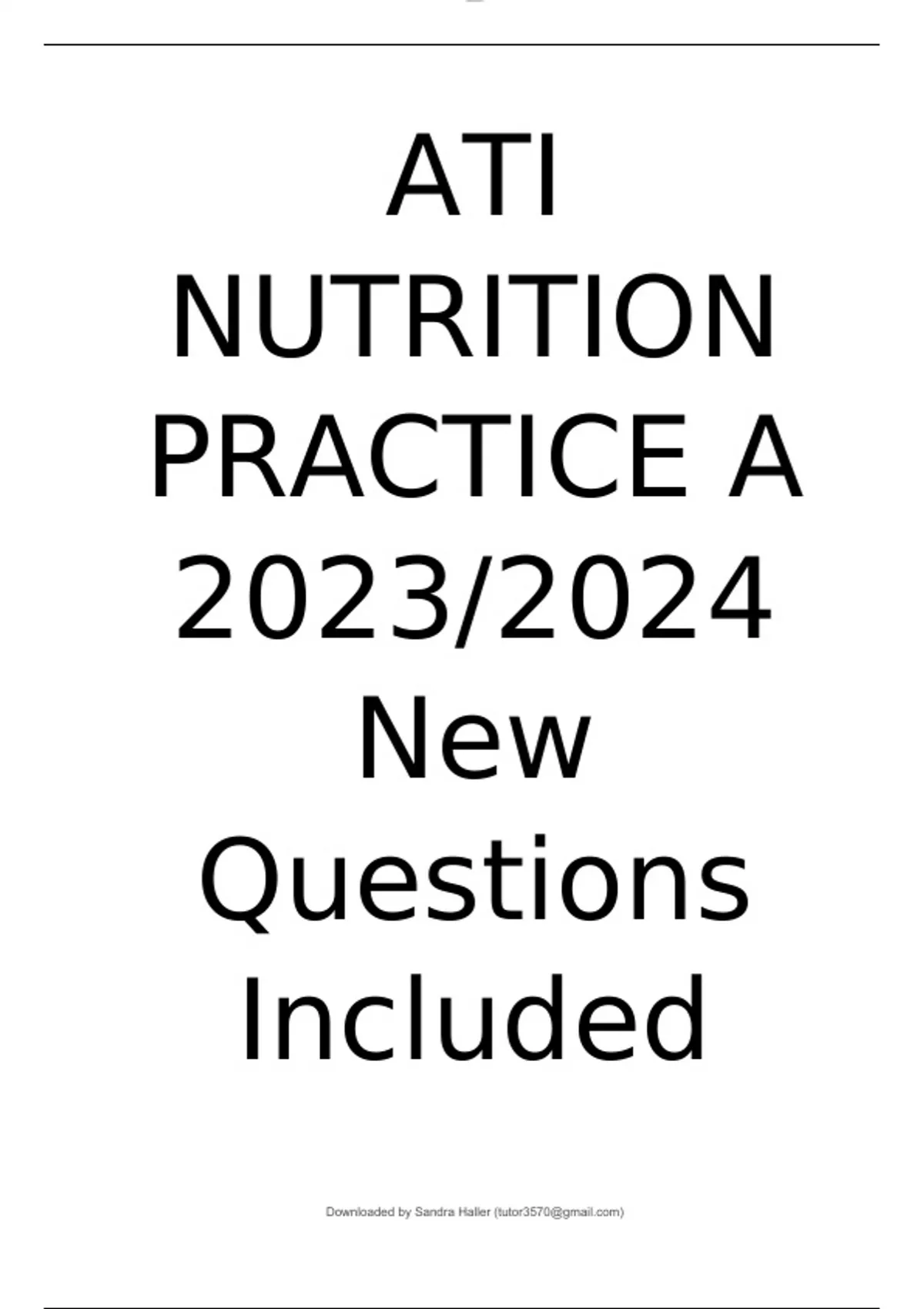 ATI NUTRITION PRACTICE A 2023/2024 New Questions Included - ATI ...