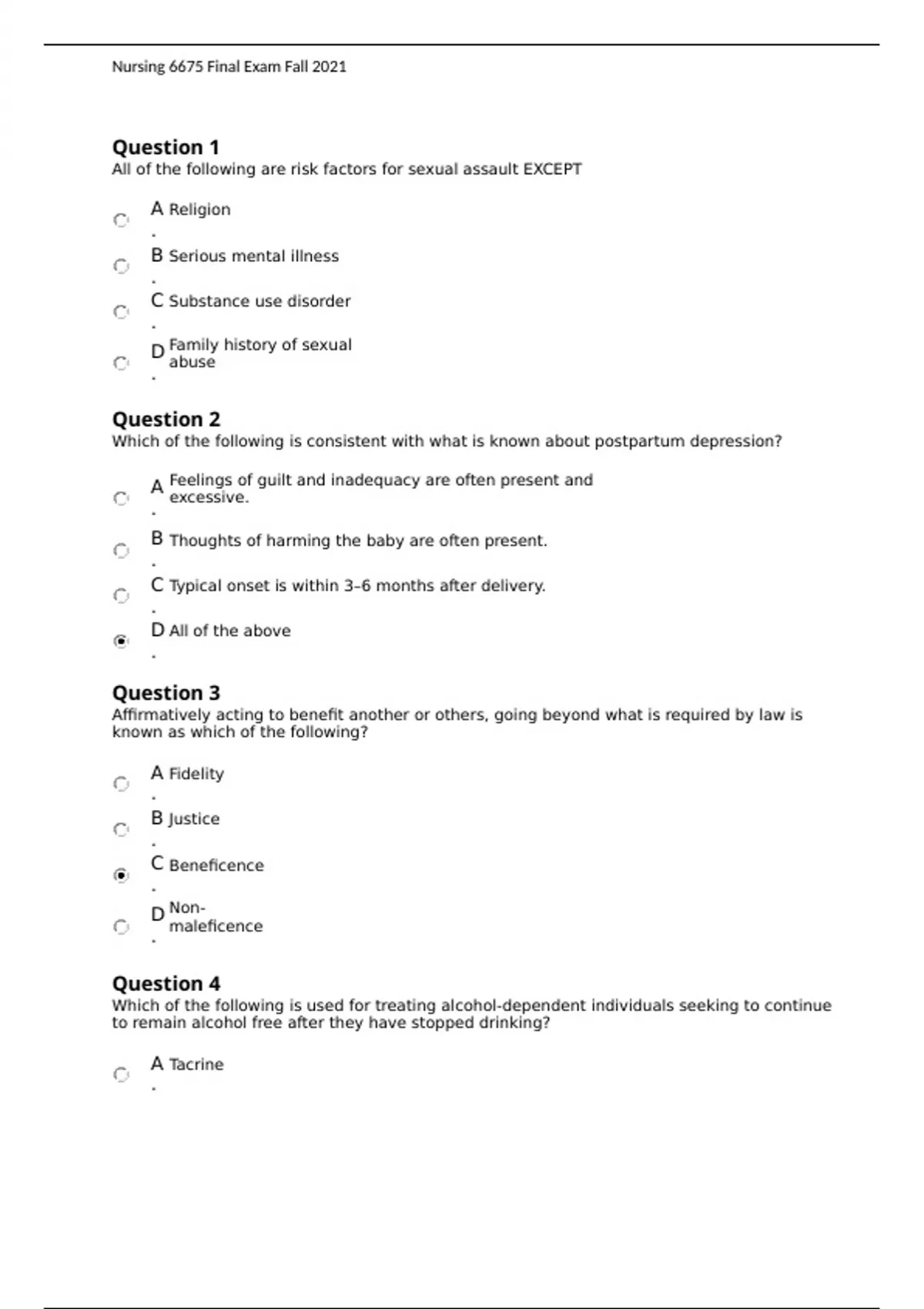 NRNP 6675/ NRNP6675 Midterm Exam Quiz Bank (2025/ 2026) | Complete ...