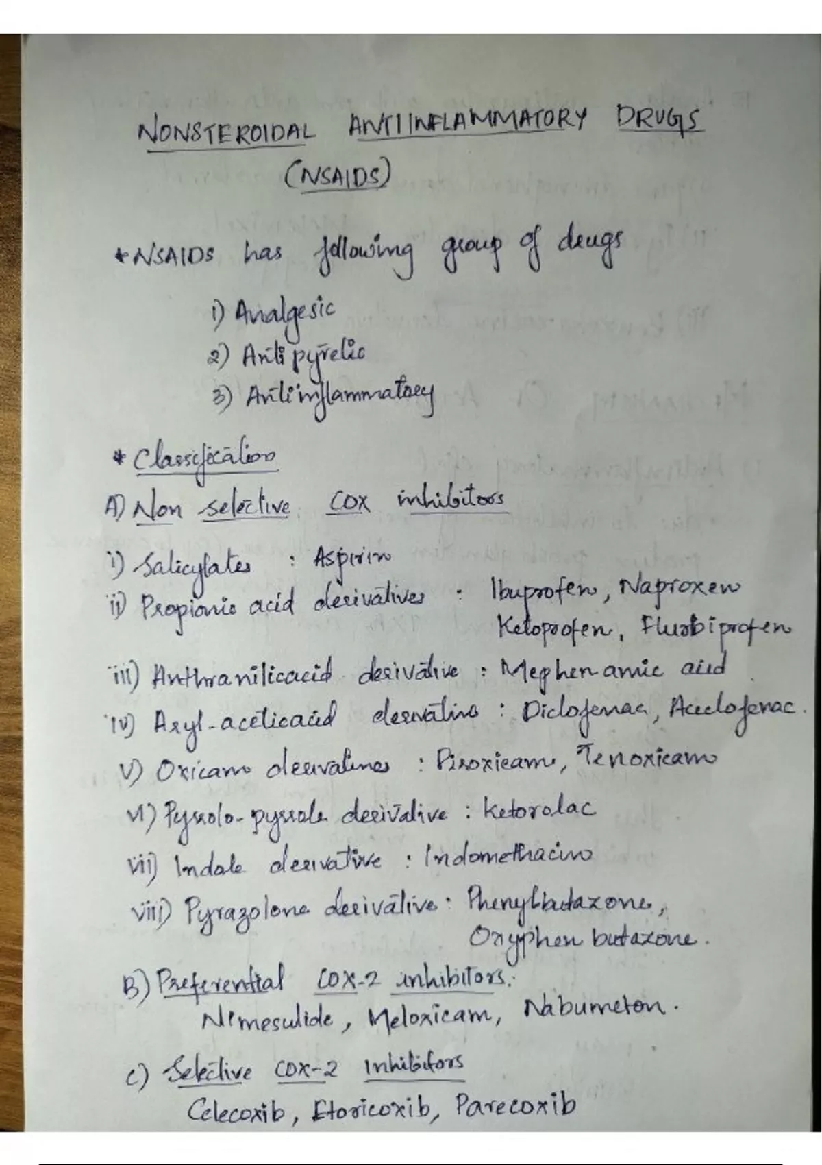 NONSTEROIDAL ANTI-INFLAMMATORY DRUGS( NSAIDs) - BDS107 - Stuvia US