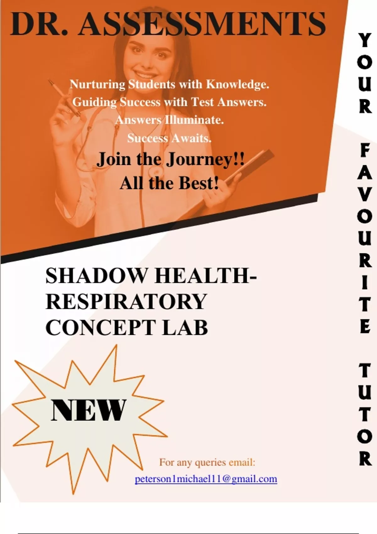Shadow Health Respiratory Concept lab COMPLETE GUIDE BY DR. A - SHADOW ...
