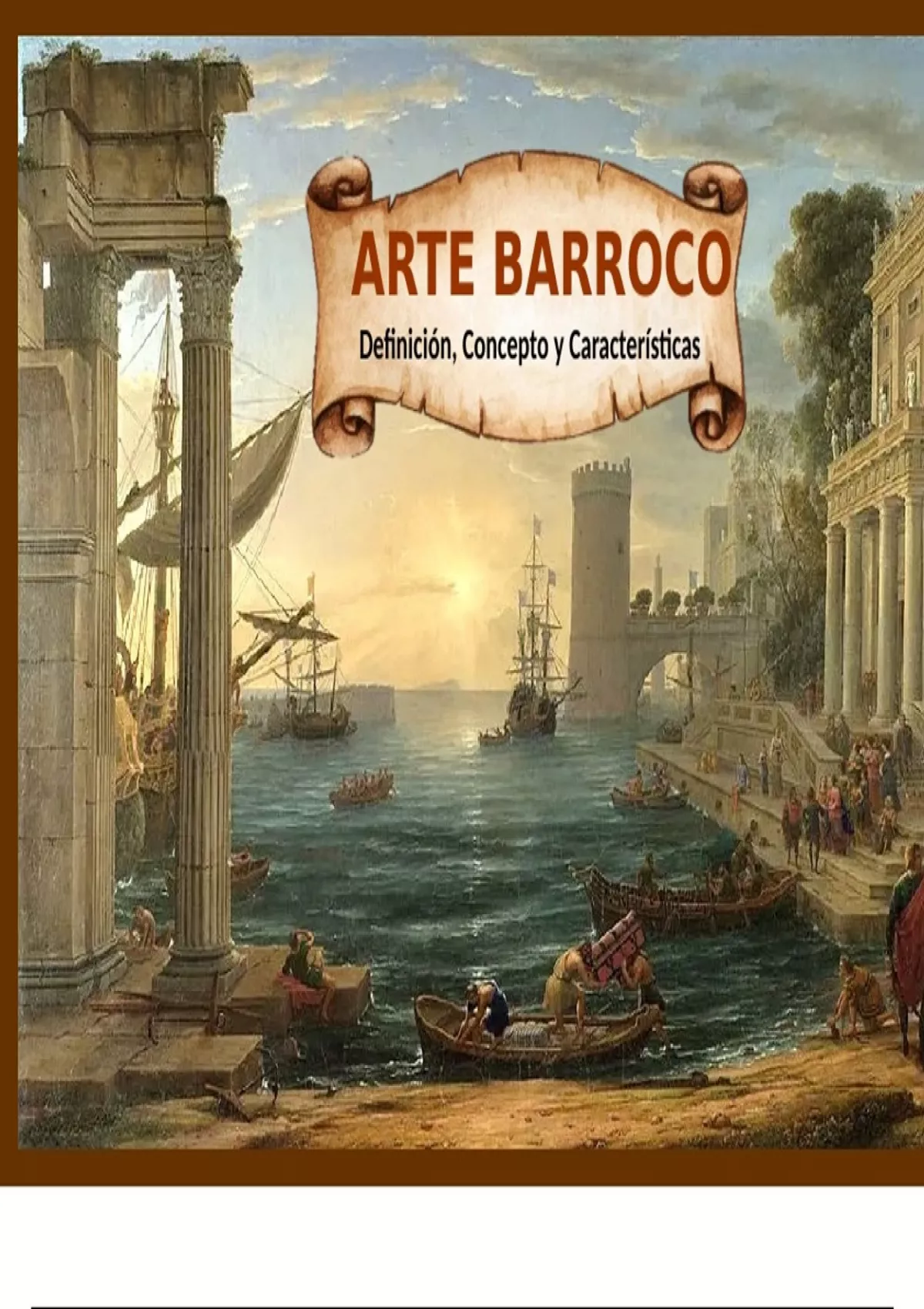 Sumario El Arte Barroco(Resumen, concepto, definición y características ...