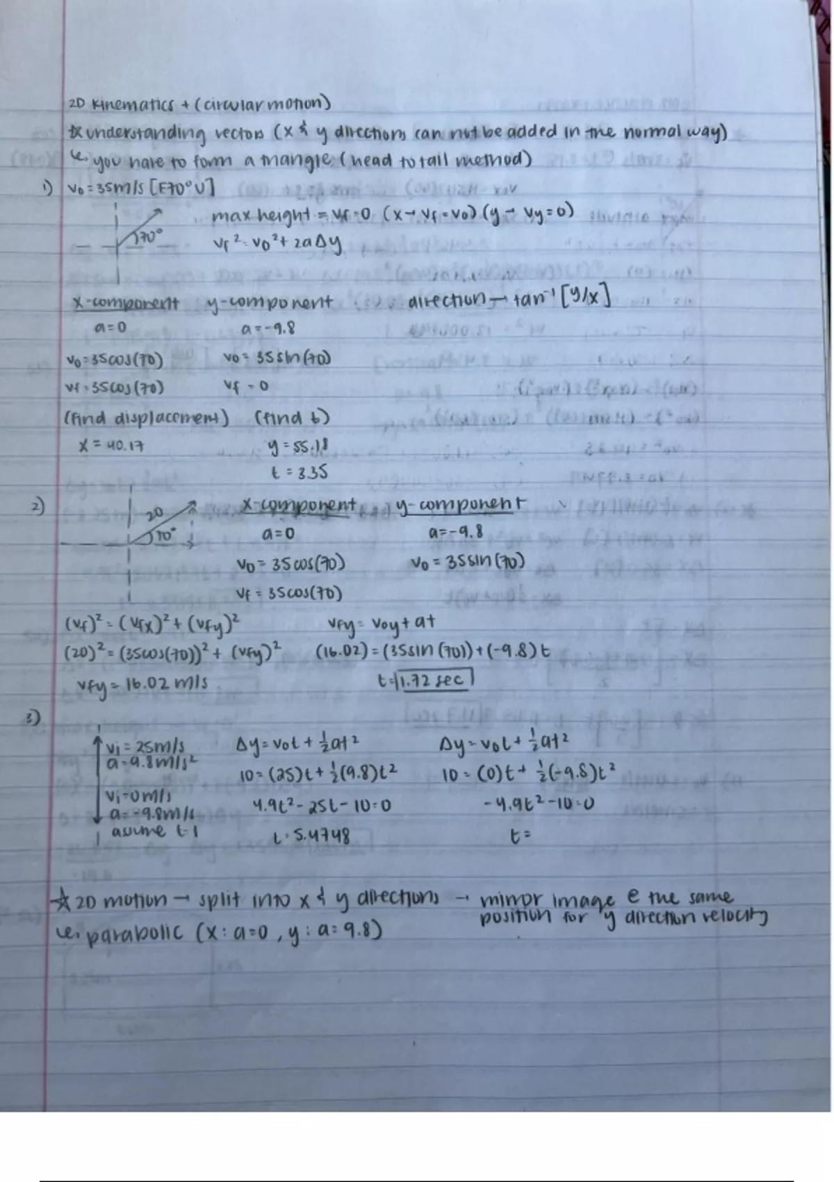 AP Physics 1 - 1D and 2D Kinematics - AP Physics 1 - Stuvia US