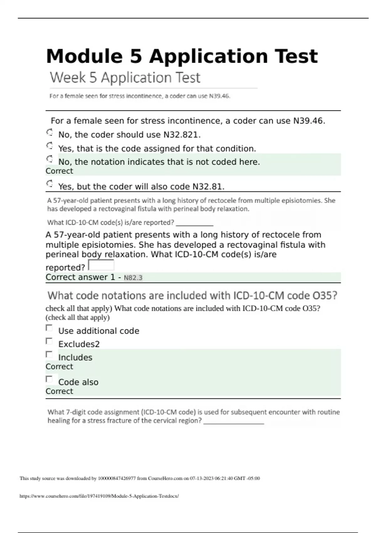 HIT 205 Module 5 Application Test Devry University 2023 - HIT 205 ...
