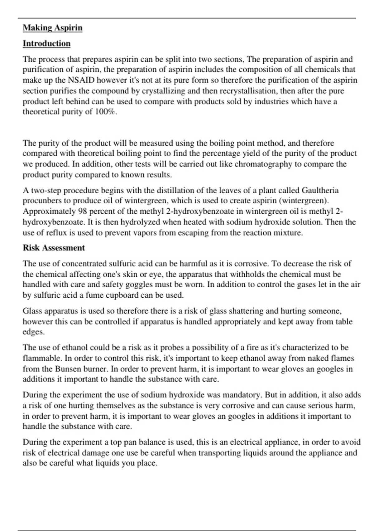 Summary Btec Applied Science Unit 4 Assignment C Distinction Unit 4 Laboratory Techniques