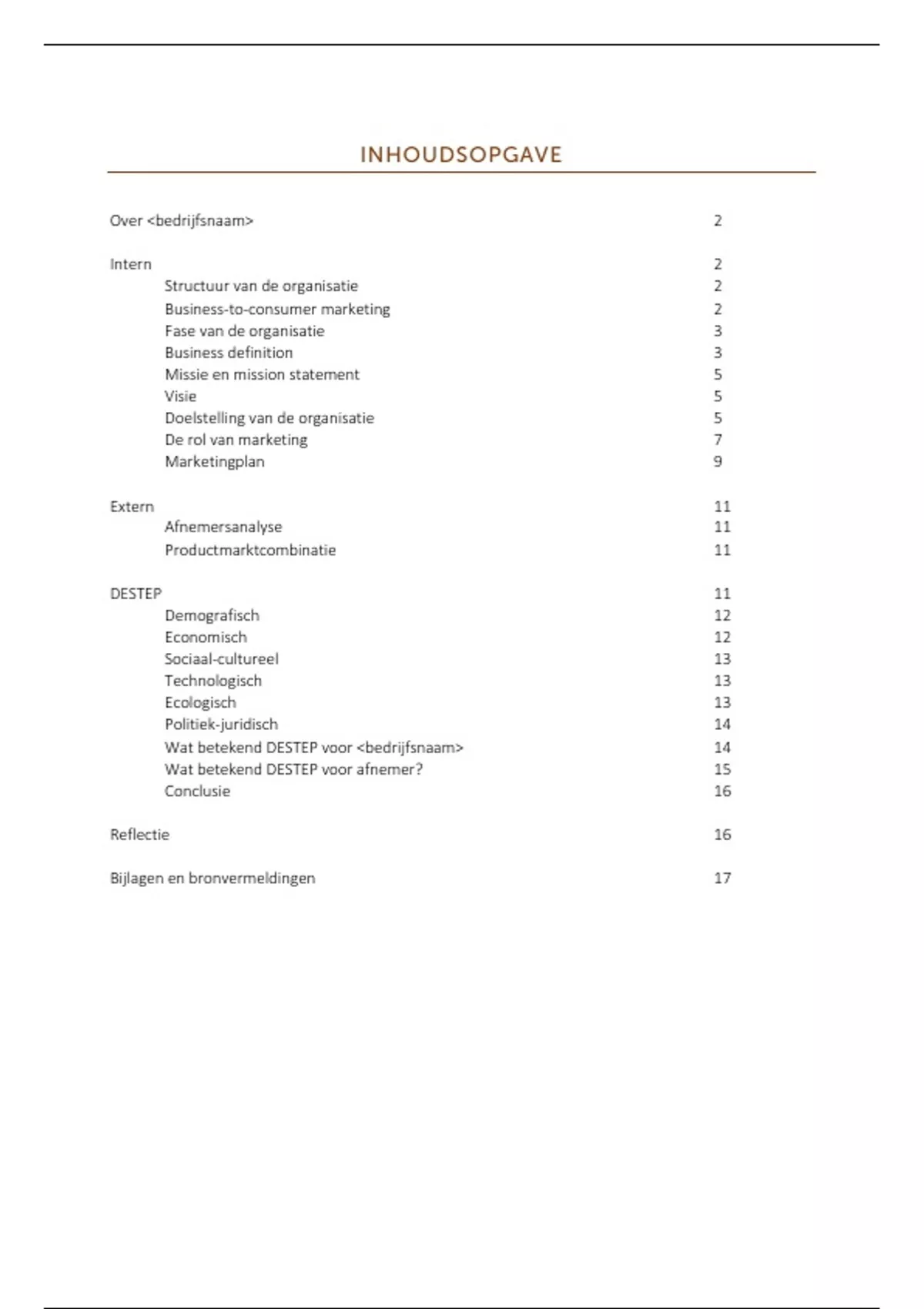 NIMA A2 marketing examen + reflectie - Nima A - Stuvia NL