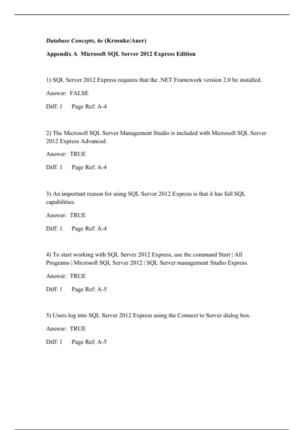 Improve Your Test Scores with the Trusted [Database Concepts,Kroenke,6e ...