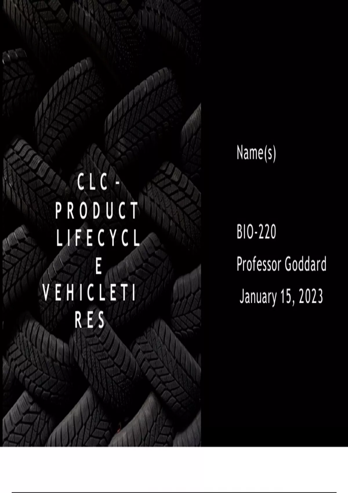 BIO 220 Topic 6 Assignment CLC - Product Lifecycle Grand Canyon - BIO ...