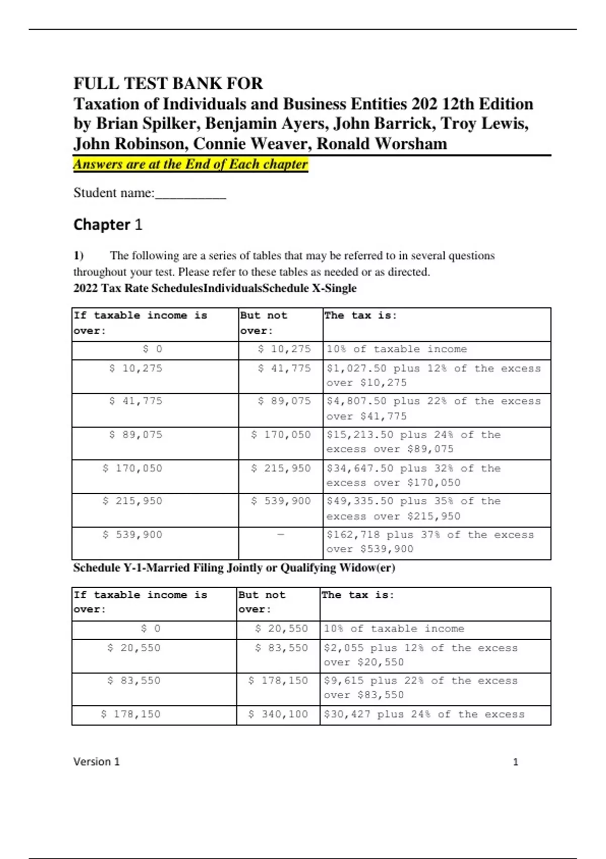 Test Bank for Taxation of Individuals and Business Entities 2023 12th ...