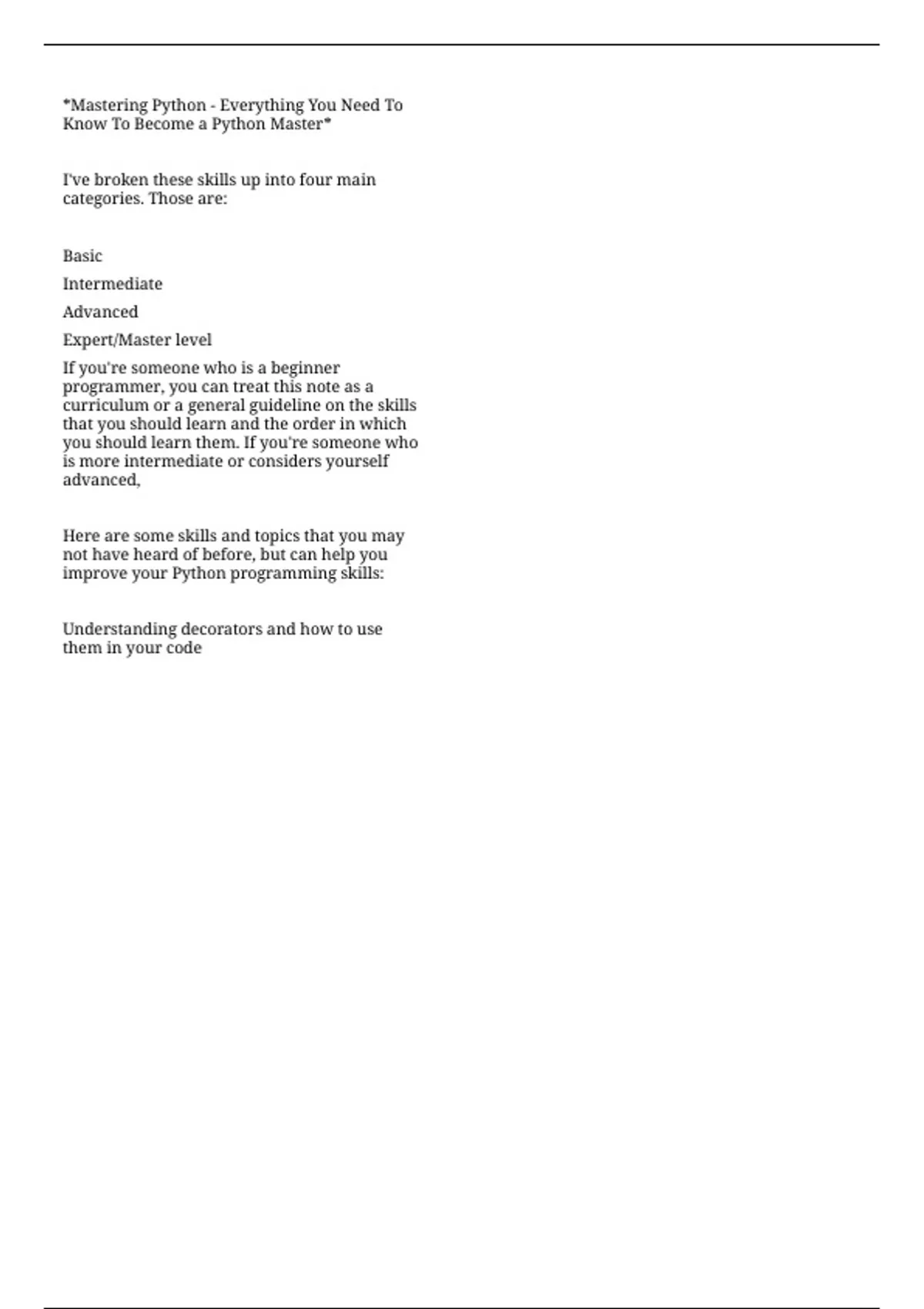 BASICS OF PYTHONS - Python - Stuvia US