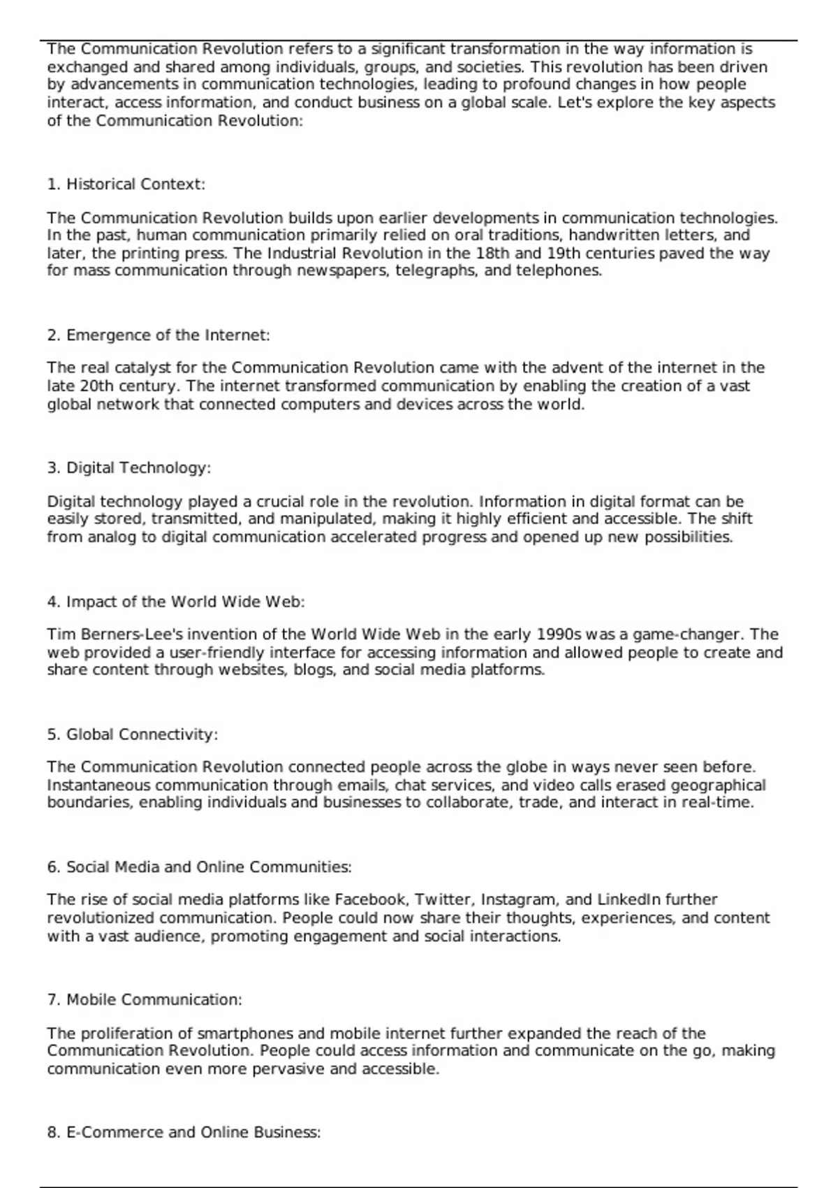 The Communication Revolution: Unraveling the Transformative Power of ...